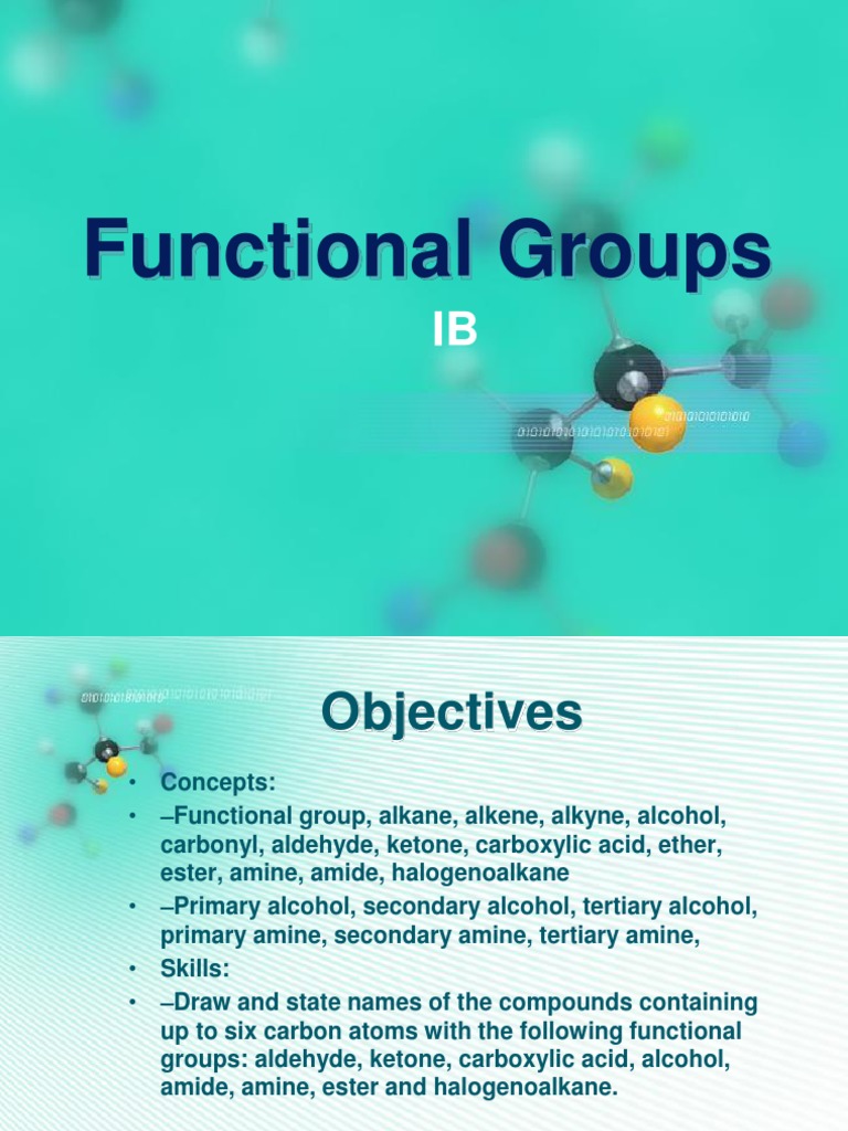 Functional Groups 1 | PDF | Functional Group | Alkene