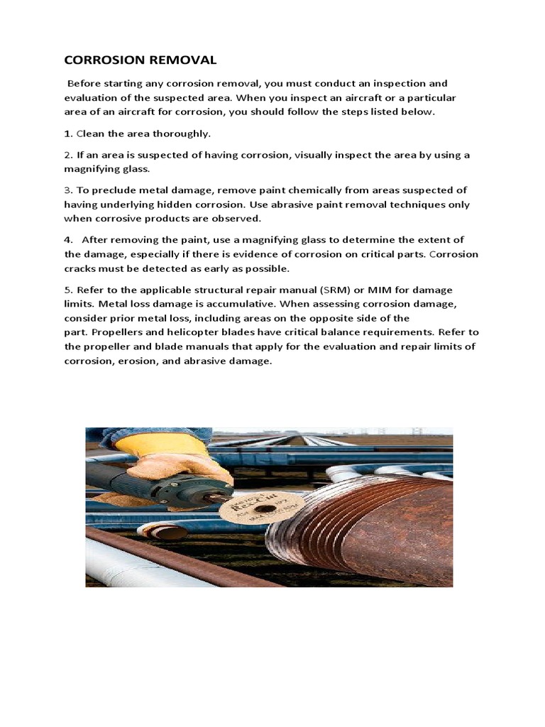 Corrosion Removal: Before Starting Any Corrosion Removal, You Must ...