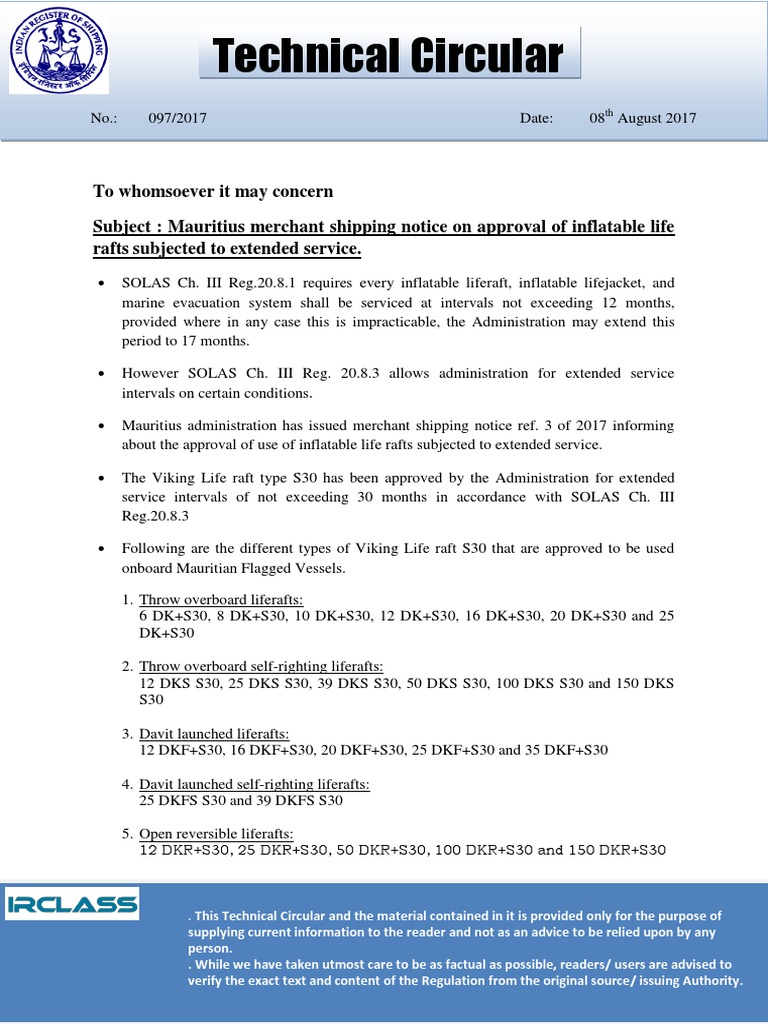 Technical Circular No 97 | PDF | Business