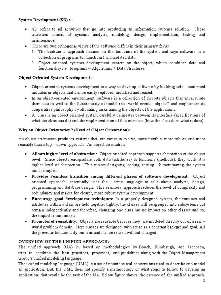1 2 3 Units Ooad | PDF | Software Development | Class (Computer Programming)