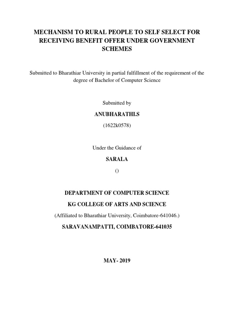 Project Docu | PDF | Master Of Science | Academic Degree