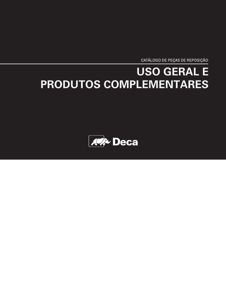 Deca Catalogo Uso Geral e Prods Compl | PDF | Vida doméstica | Equipamento
