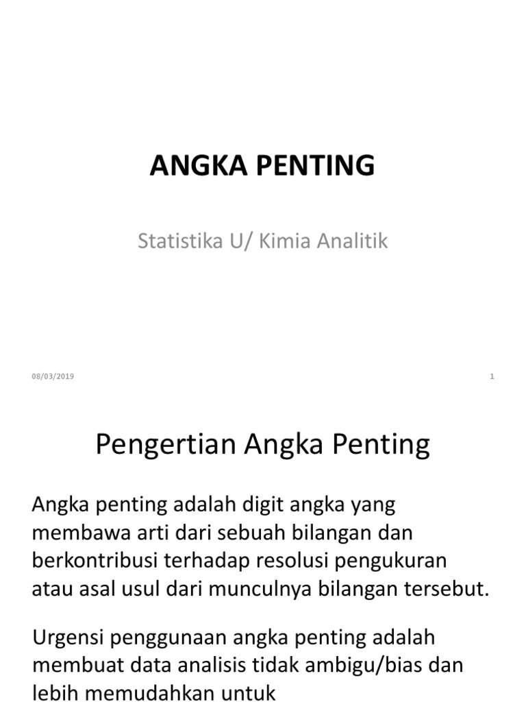 Angka Penting | PDF