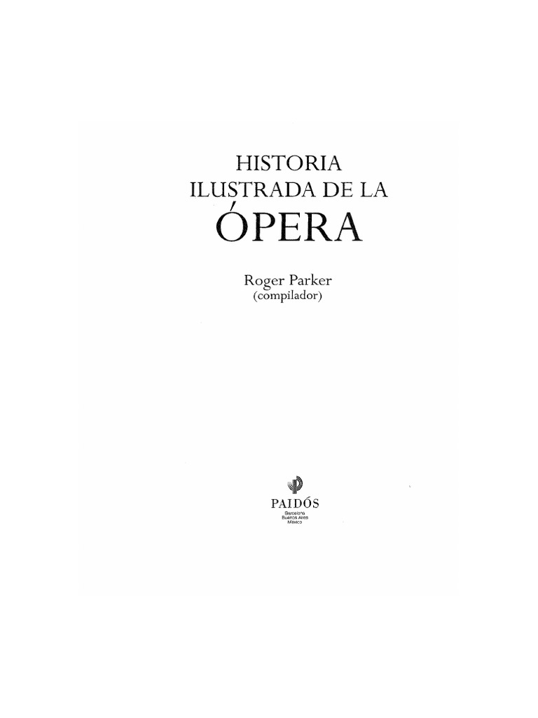Historia Ilustrada de La Opera | PDF | Ópera | Teatro musical