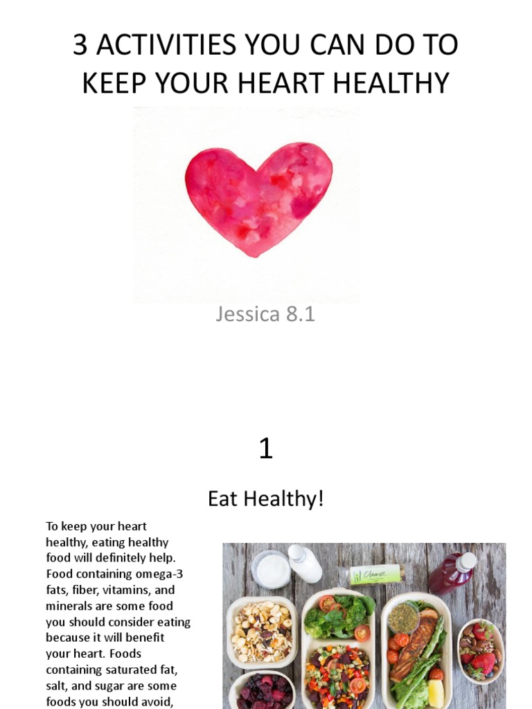 3 Activities To Keep Your Heart Healthy | PDF