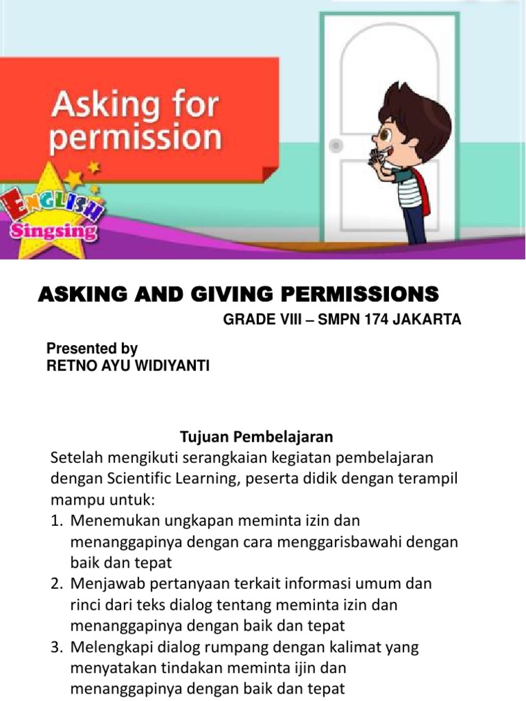 Asking for Permission Worksheet | PDF