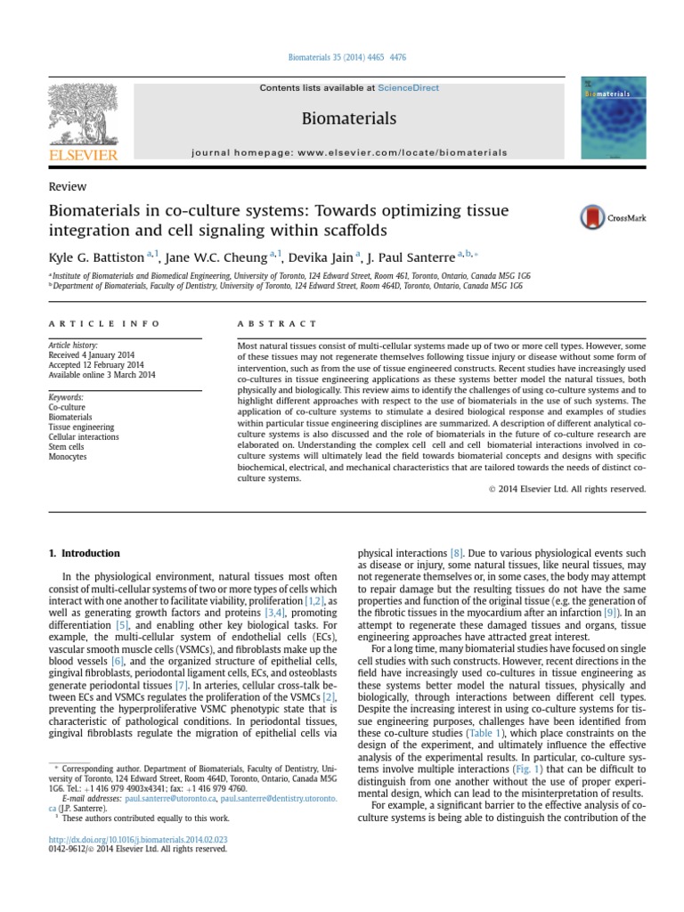 Biomaterials: Kyle G. Battiston, Jane W.C. Cheung, Devika Jain, J. Paul ...