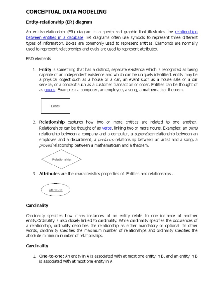 Conceptual Data Modeling | PDF