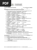 BPP 1st Quarter Exam Questions | PDF | Baking | Flour