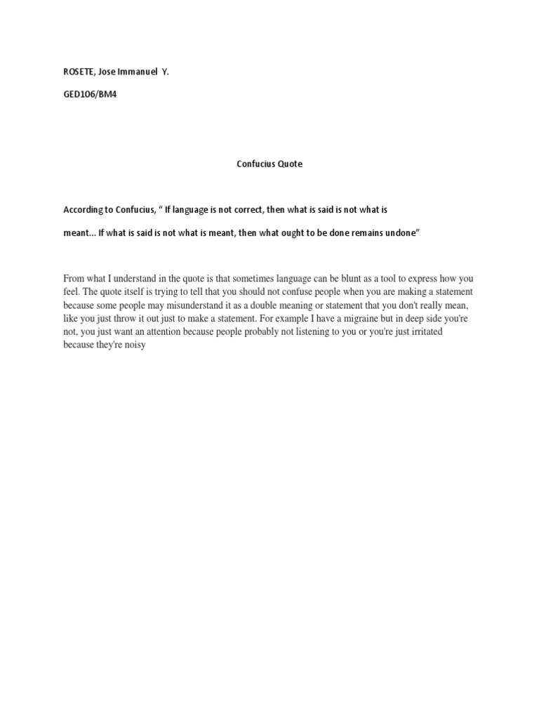 ROSETE Confucius | PDF