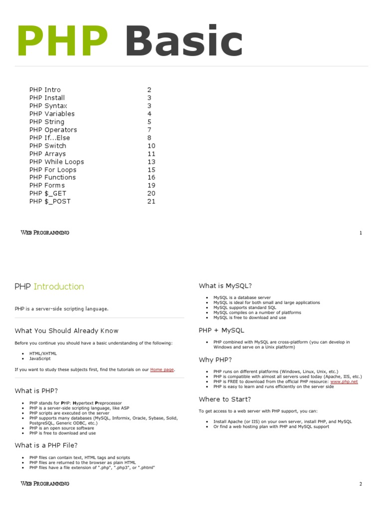 PHP Module | Download Free PDF | Php | Control Flow