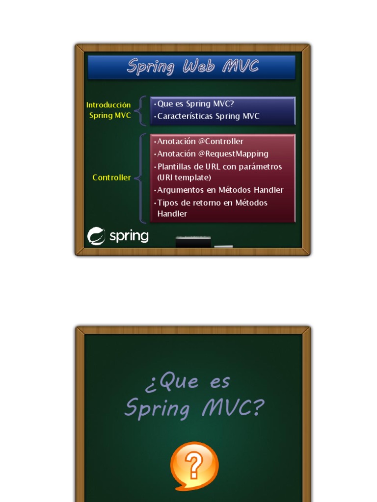 03 Ppt Spring Web Mvc Pdf Modelo Vista Controlador Páginas Del Servidor Java 