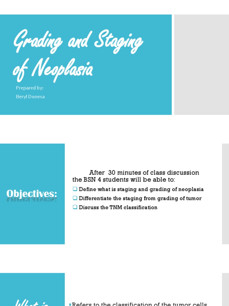 Grading and Staging of Neoplasia | PDF | Metastasis | Pathology