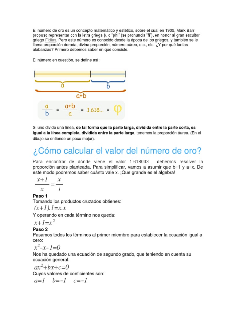 Numero de Oro | PDF
