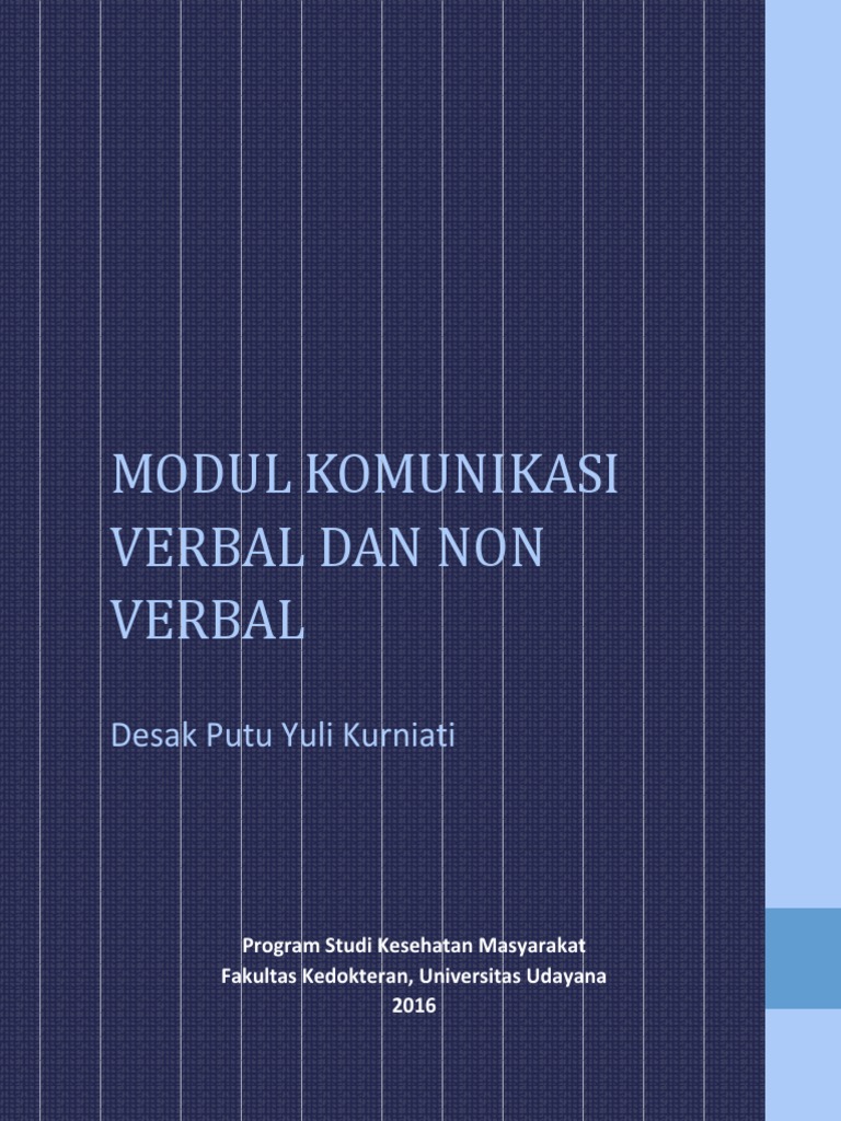 Modul Komunikasi Verbal Dan Non Verbal PDF | PDF