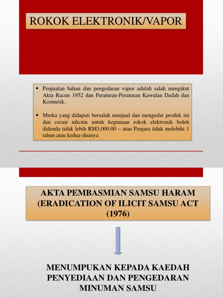 Akta Alkohol Vape | PDF