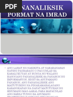 Imrad-Format - Pagbasa at Pagsusuri | PDF