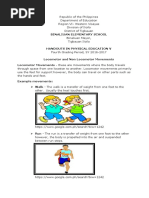 The Basic Natural Movements - Locomotor and Non Locomotor | PDF | Self ...