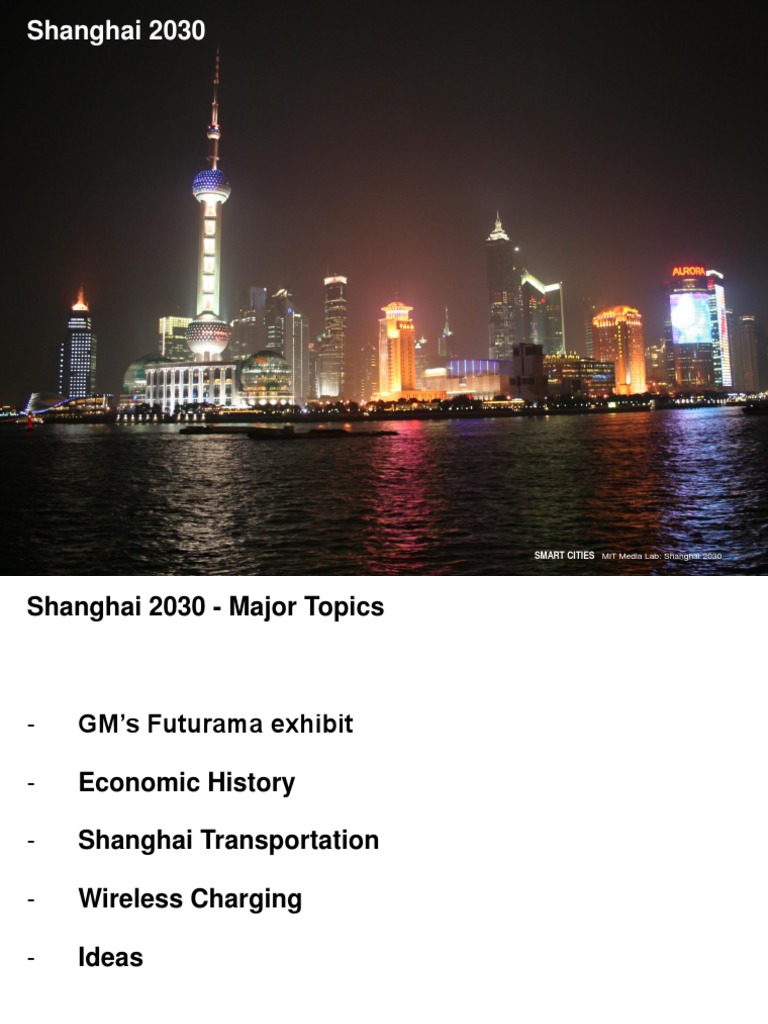 Shanghai 2030: Smart City Innovations | PDF | Public Transport ...