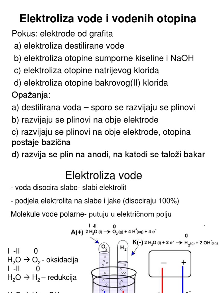 Elektroliza | PDF