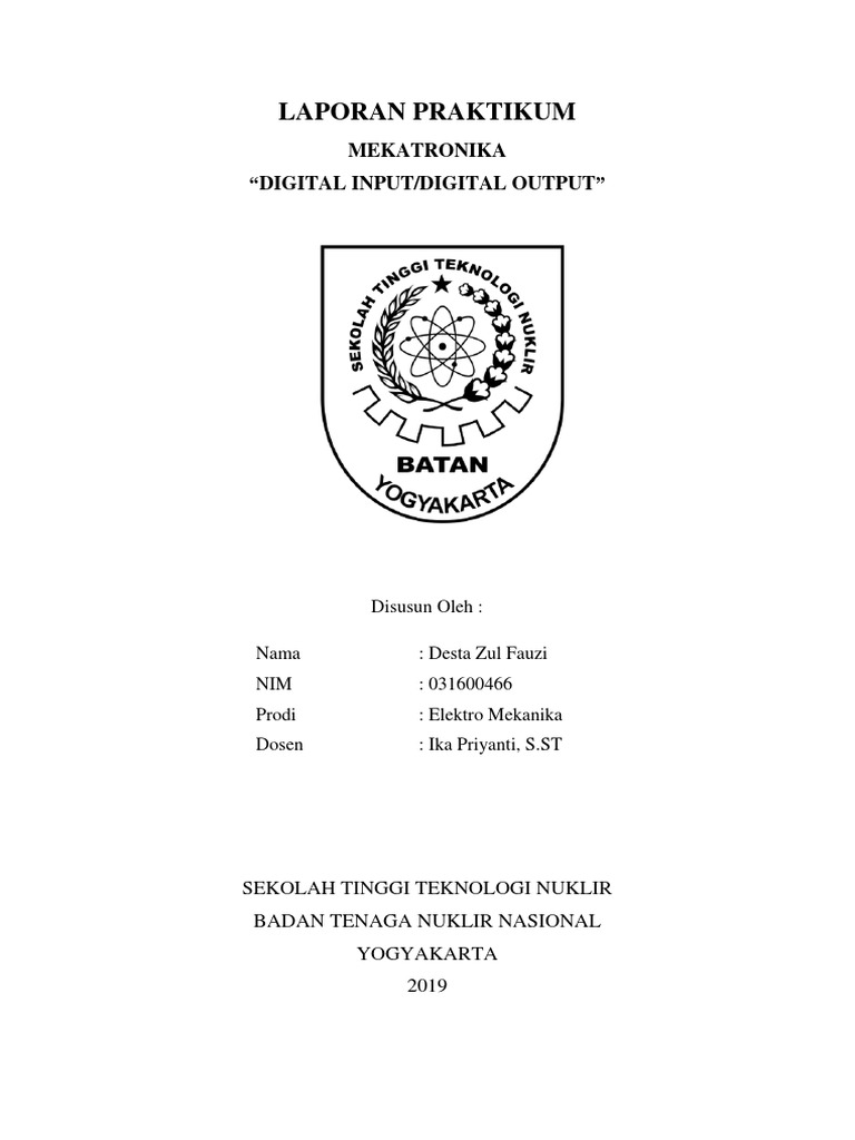 Laporan Mekatron Digital Input Dan Output | PDF