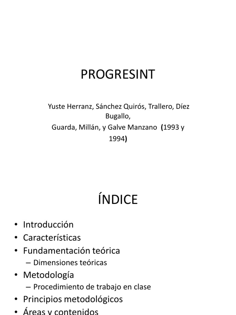 Progresint Presentacion PDF | PDF | Inteligencia | Memoria
