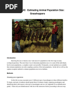 Estimating Population Size, Mark-Recapture | PDF