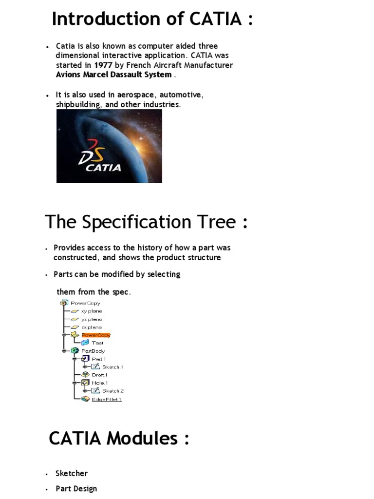 Catia Is Also Known As Computer Aided Three Dimensional Interactive ...