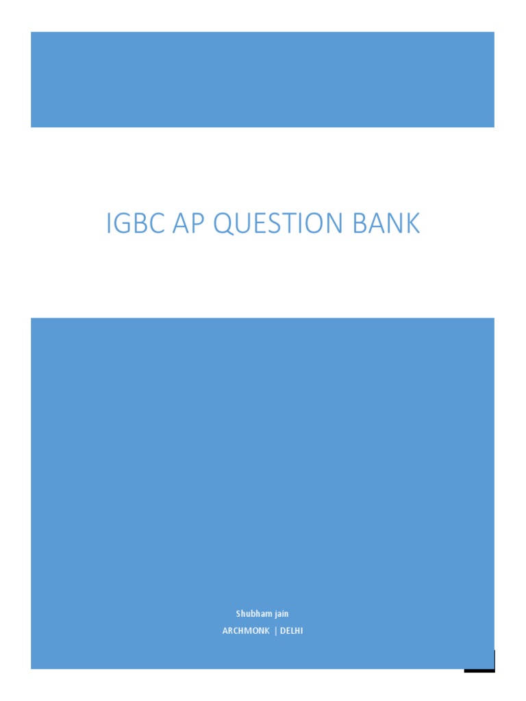 IGBC AP Exam Question Bank | PDF