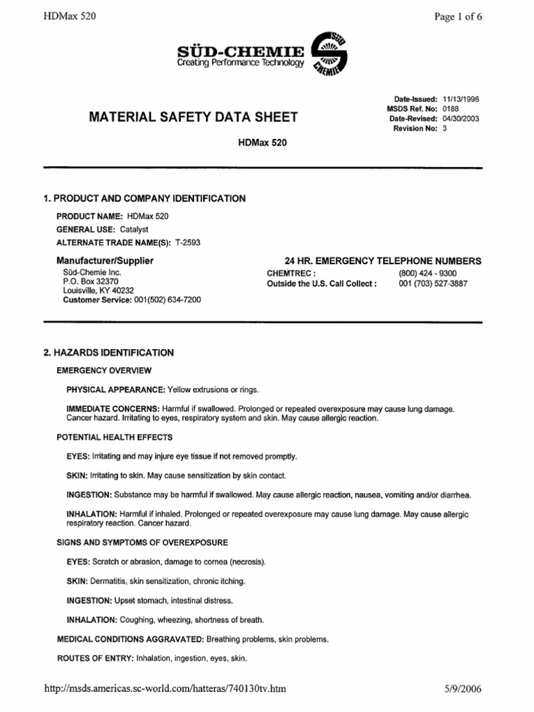 MSDS | PDF