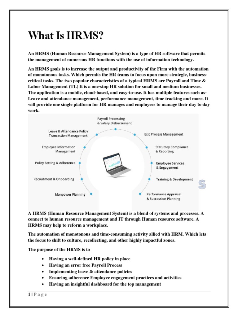 HRMS File | PDF | Human Resource Management | Business