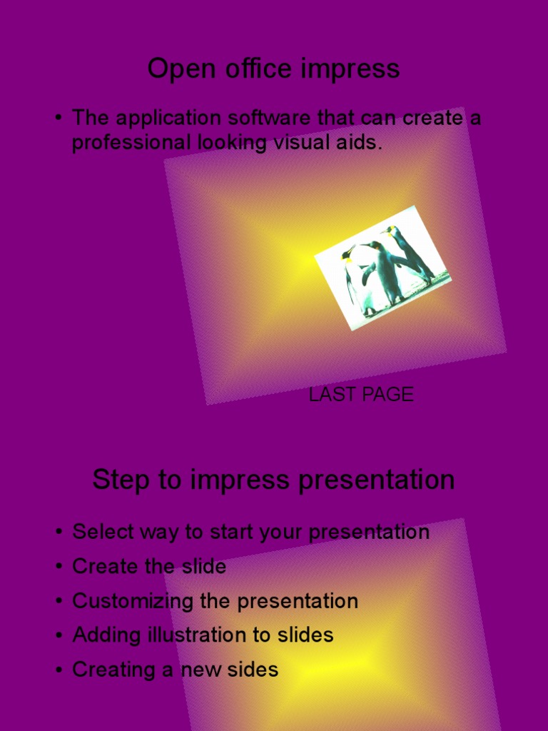 Open Office Impress: The Application Software That Can Create A ...