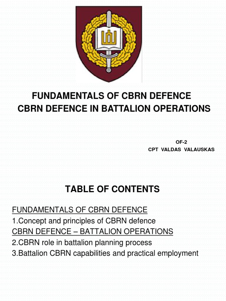CBRN Fundamentals (ENGLISH) | PDF | Cbrn Defense | Weapons Of Mass Destruction