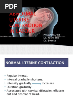 Abnormal Uterine Contraction | PDF | Childbirth | Uterus