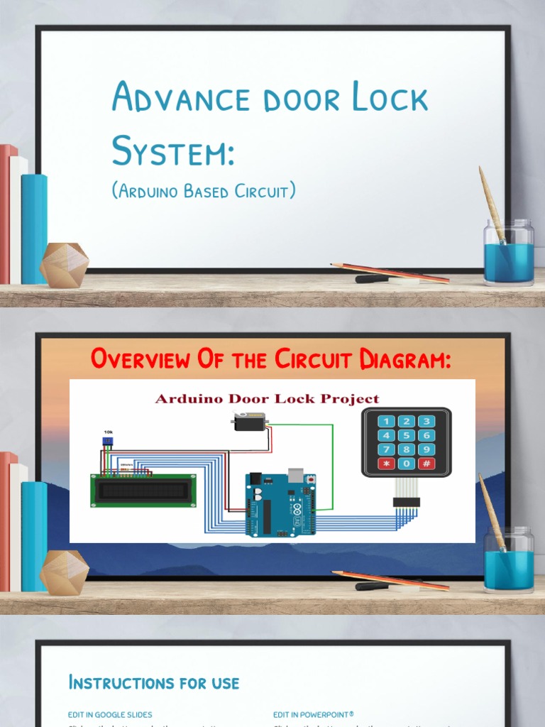 Advance Door Lock System:: (Arduino Based Circuit) | PDF | Color | Yellow