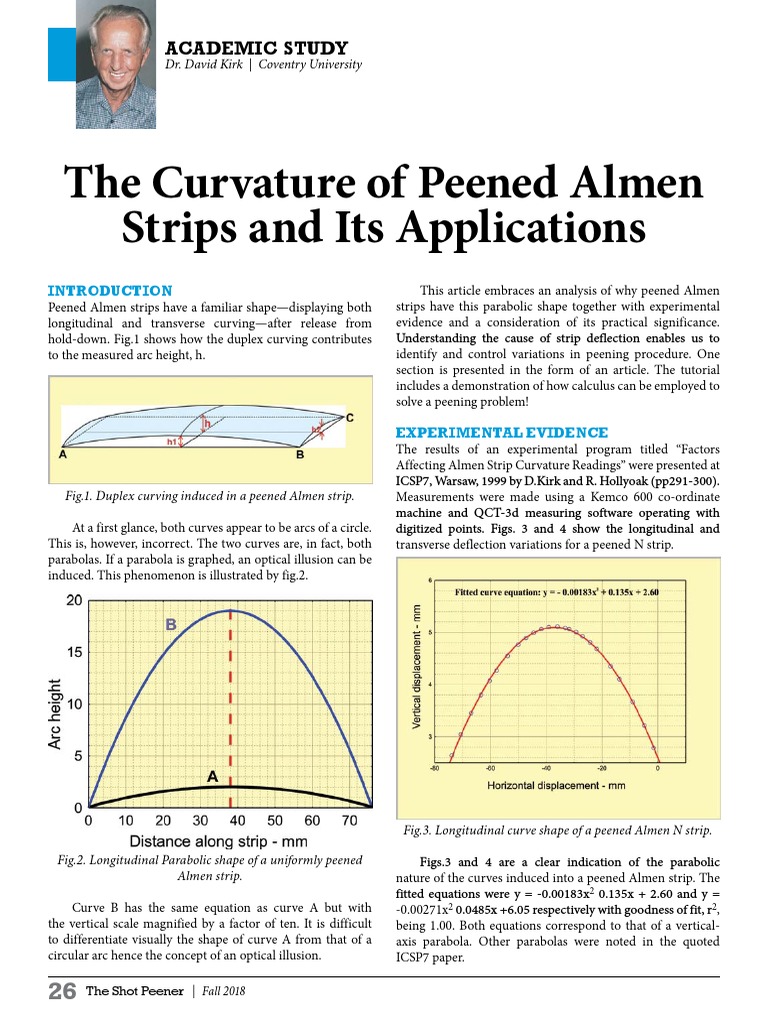 The Curvature of Peened Almen Strips and Its Applications: Academic ...