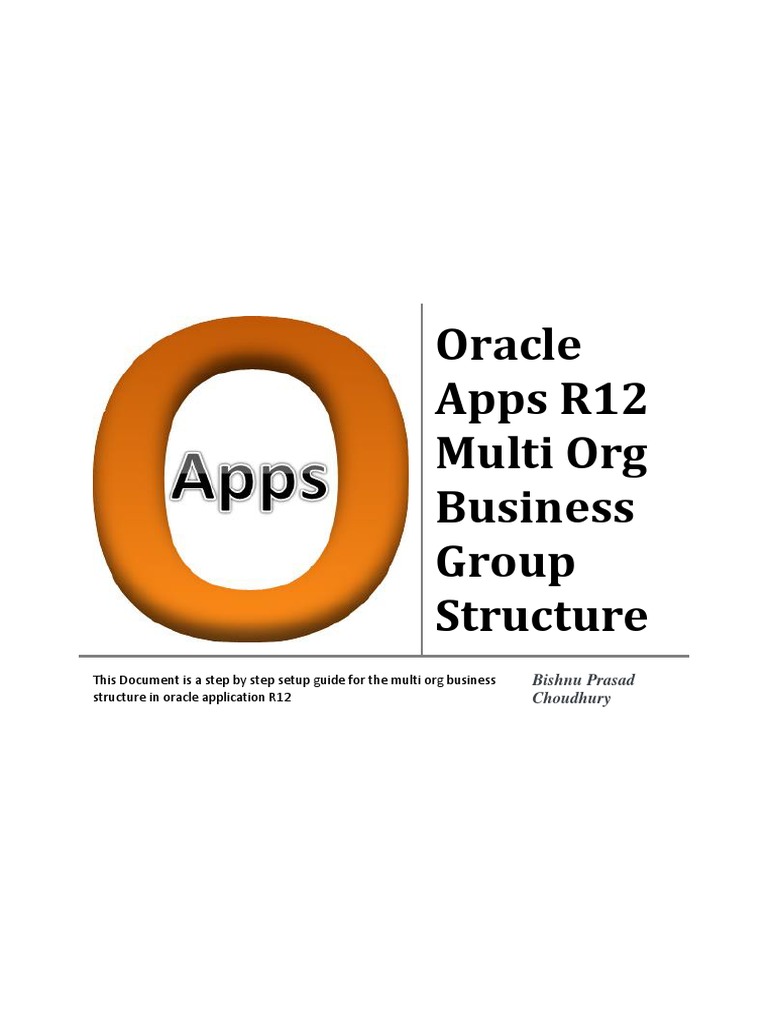Oracle Apps Multi Org Structure Pdf Information Technology Management Software 