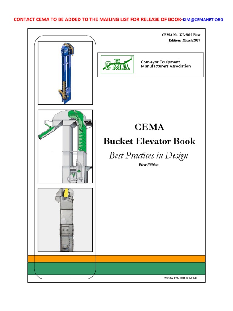 Bucket Elevator Book 1st Ed MRK TOC | PDF | Elevator | Mechanical ...