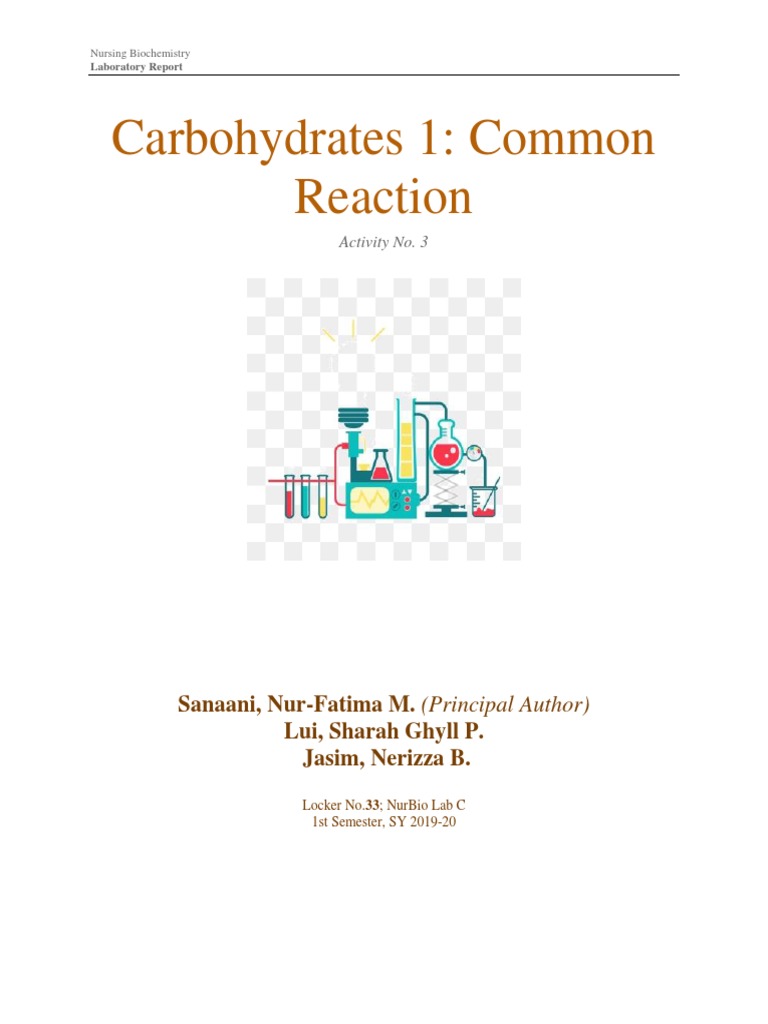 Sample-Lab-Report Print Mo at Make | PDF | Carbohydrates | Glucose