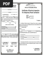 IEE Electrical Installation Certificate - Template | PDF | Electrical ...