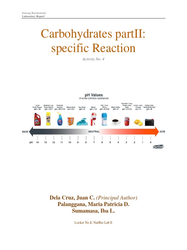 Sample Lab Report | Download Free PDF | Carbohydrates | Glucose