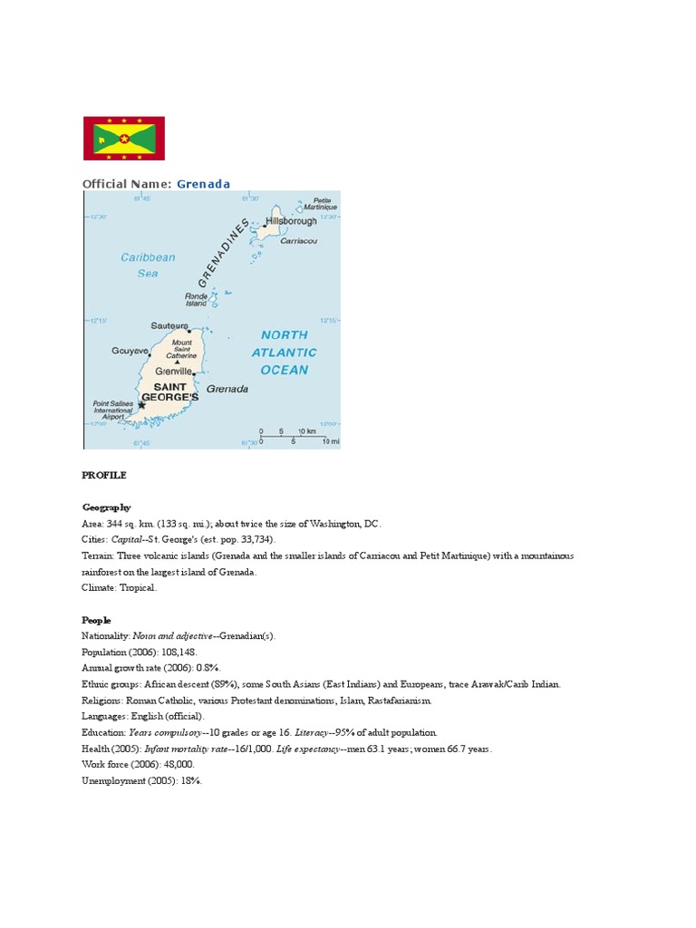 Official Name:: Grenada | PDF | Grenada | The United States