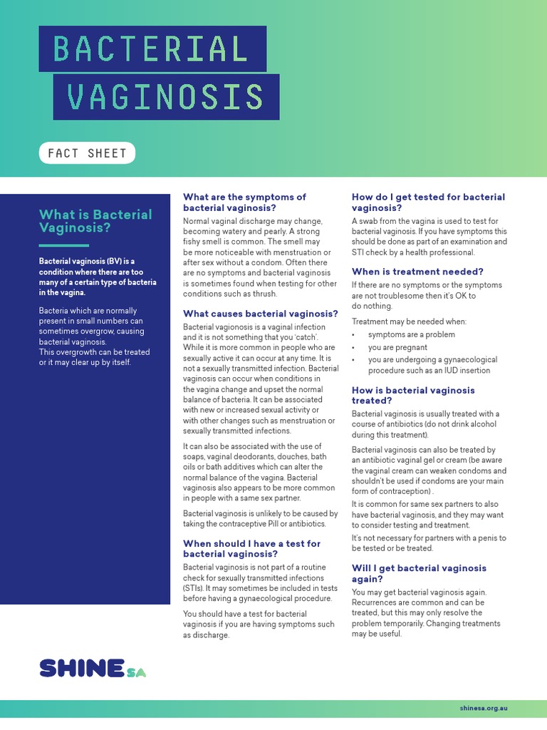 Bacterial Vaginosis | Download Free PDF | Vagina | Gynaecologic Disorders