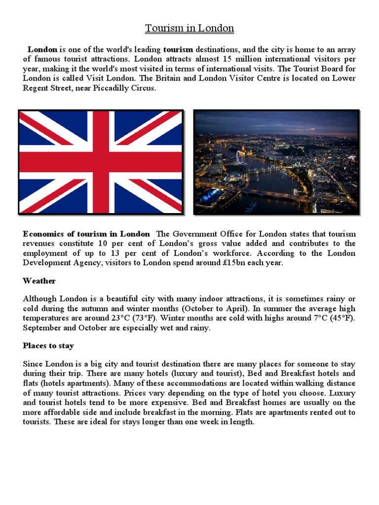 Tourism in London: London Is One of The World's Leading Tourism ...