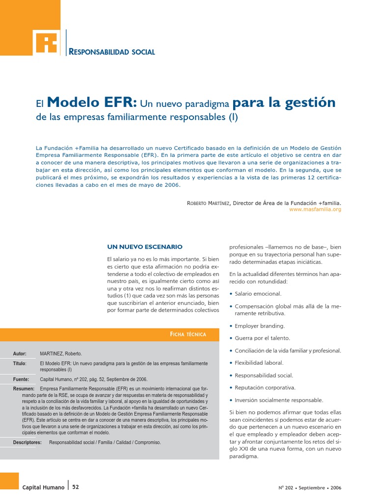 Modelo EFR | PDF | Marca | Igualdad de género