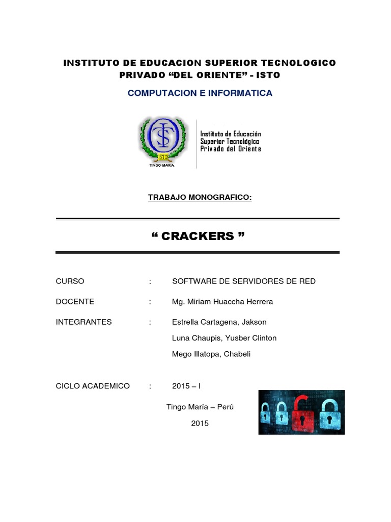 Crackers: Tipos y Características | PDF | Hacker de seguridad | Ley de ...