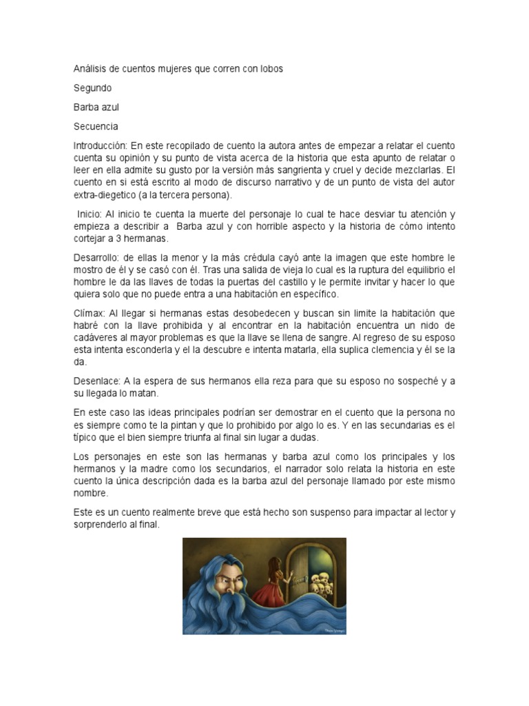 Análisis de Cuentos de Mujeres Lobos | PDF | Cuentos | Narración