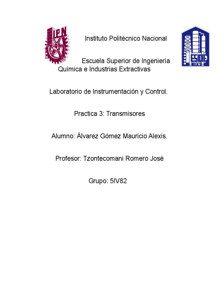 Practica 3 de Instrumentación y Control | PDF | Transmisor | Electrónica