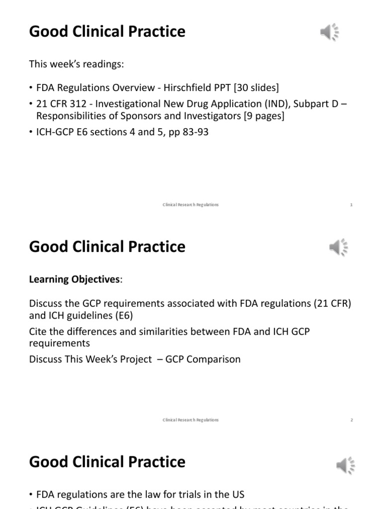 Good Clinical Practice | PDF