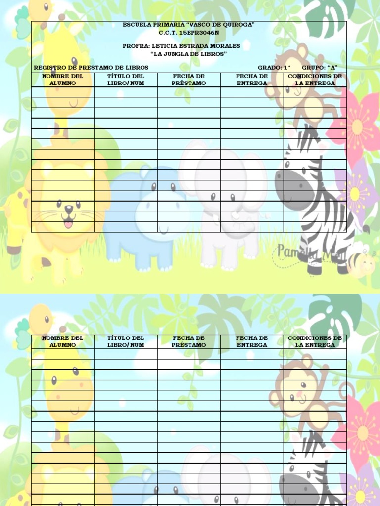Formato de Prestamo de Libros 6 | PDF